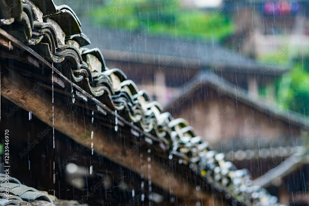 Poster Raindrops under the eaves – Wall Art | UkPosters
