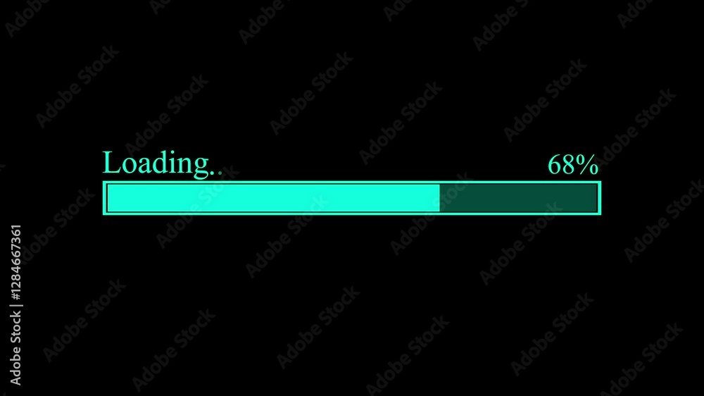 Loading bar icon animation concept file. Loading progress bar animation ...