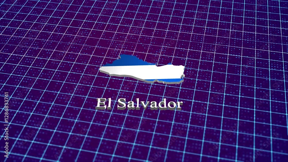 El Salvador Country Map Animation, El Salvador Country Flag 3d Map ...
