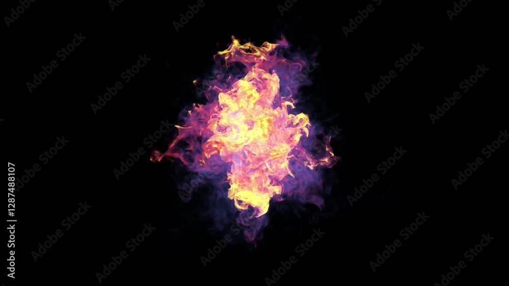 Powerful fireball effect animated on alpha in a seamless loop. Fast ...