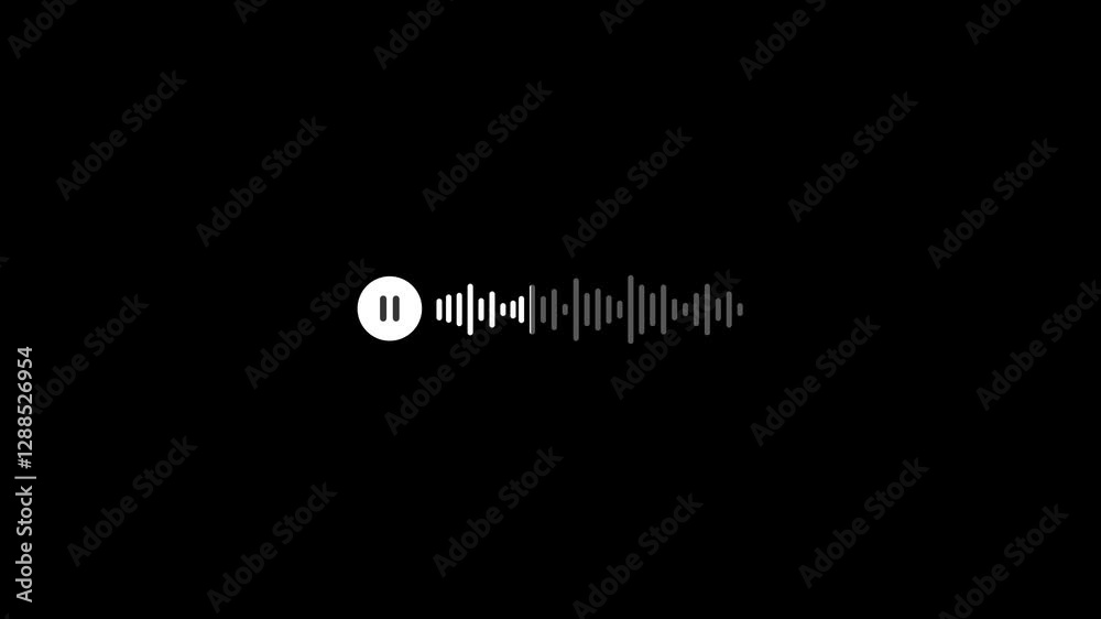 audio plying effect with alpha no backround Dots Audio Waveform ...