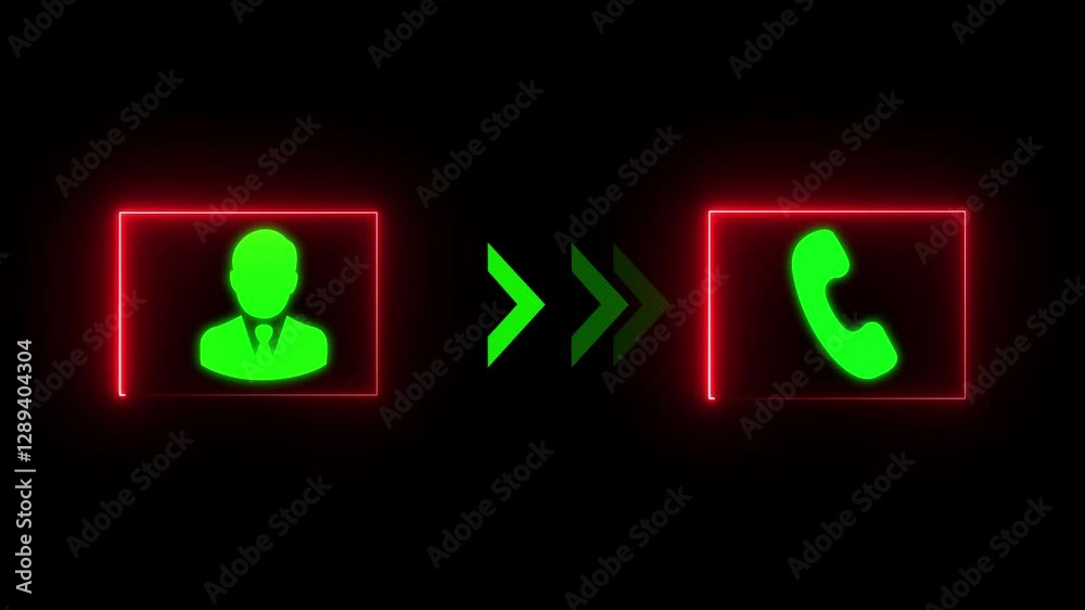 Ringing phone icon Ideas for Talking to Support concept. Glowing call ...