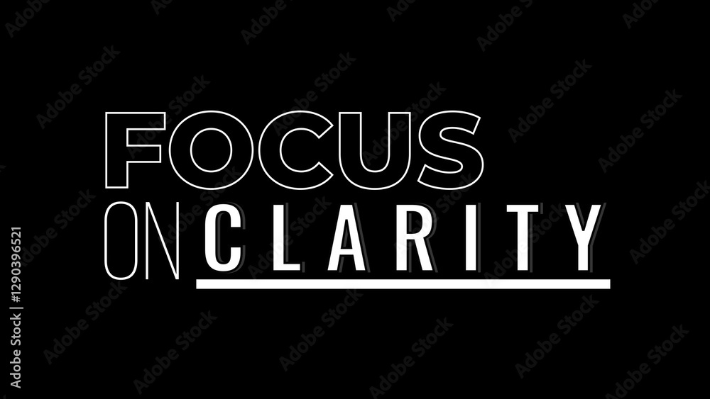 Modern Minimalist Typography Title Stock Template | Adobe Stock