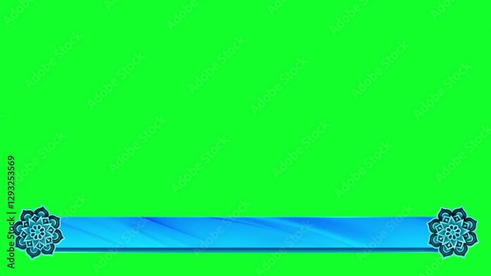 Islamic lower third animation with alpha channel and green screen ...