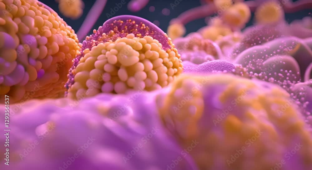 Micro bacterial Bacteria Colony Microbiome and Bacteria inside ...