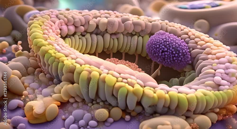 Micro bacterial Bacteria Colony Microbiome and Bacteria inside ...