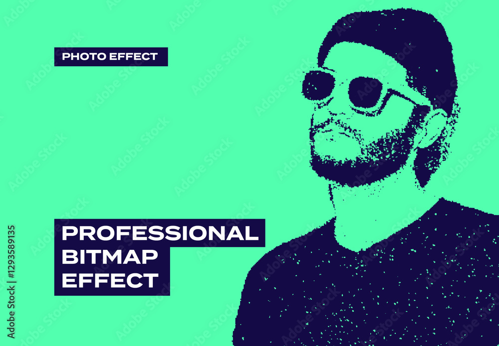 Bitmap Pixel Art Display Screen Photo Effect Paper Texture Template ...