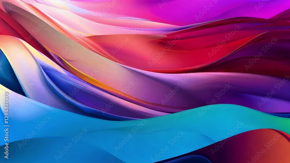 Current 3D digital sound waves or data transfer process. Abstract ...