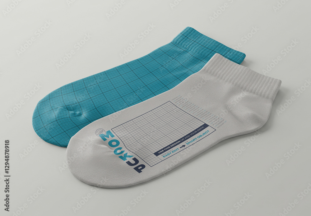 Realistic Socks Mockup Stock Template | Adobe Stock