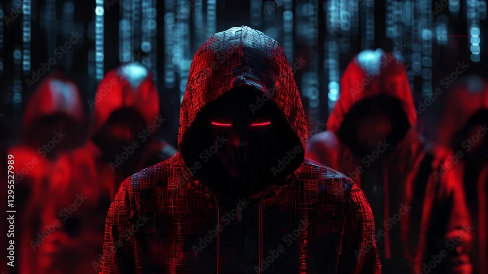 A sinister hooded group of hackers involved in cybercrime, cyberattacks ...