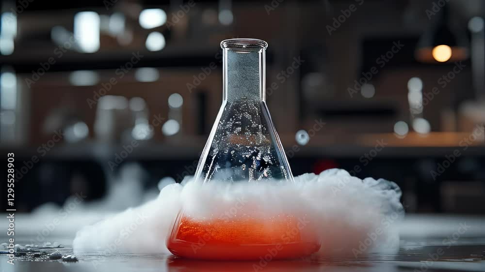 video of A chemist's demonstration experiment showcases a chemical ...