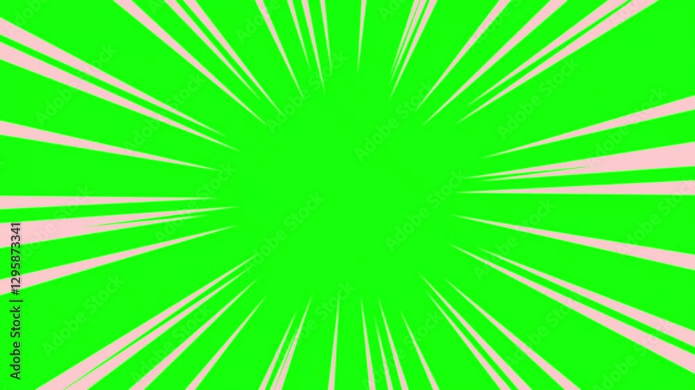 Cartoon speed line effect, animation of anime speed line, 4k resolution ...