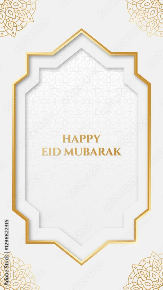 Loop animation Islamic background, Special Days Concepts Ramadan,Eid Mubarak, eid al-adha, eid ...