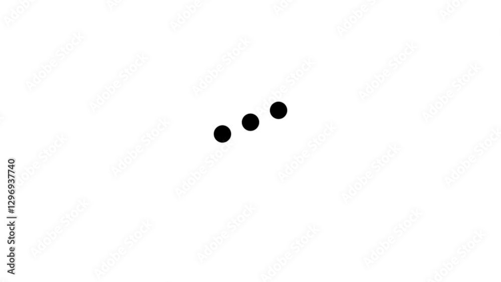 Typing loading dots on transparent background with alpha channel ...