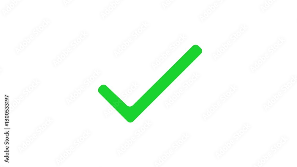 check mark sign, verify complete sign, approved, checkmark animation ...