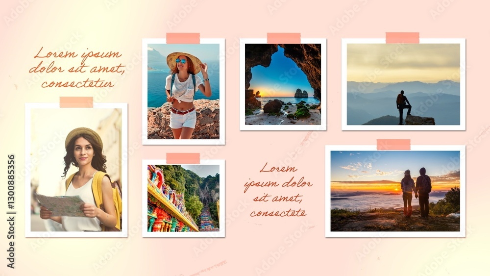 Holiday Memories Recap Slideshow with Pictures Stock Template | Adobe Stock