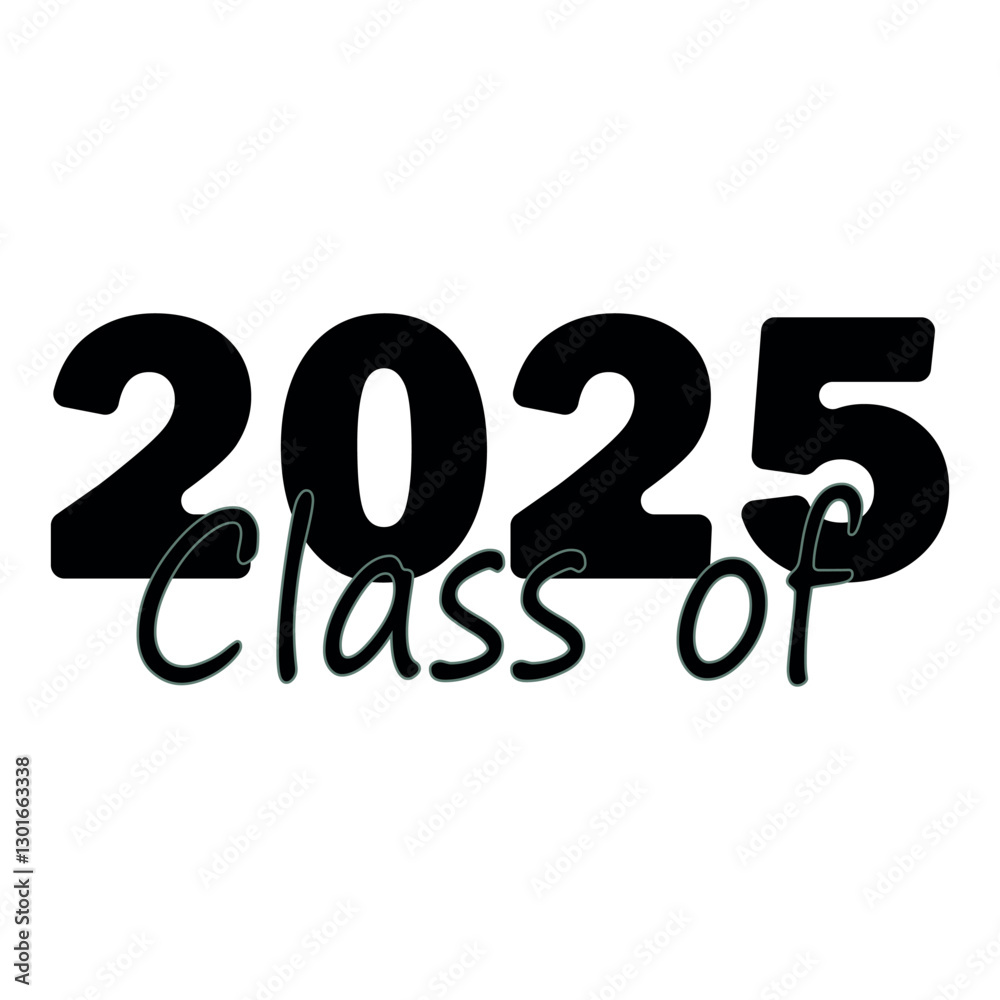 Poster Class of 2025. Vector graphics, icons. – Wall Art | UkPosters