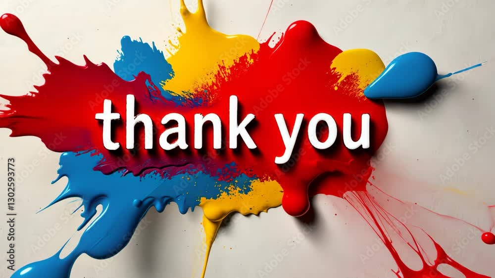 Expressing Gratitude: A vibrant splash of color creates a dynamic ...