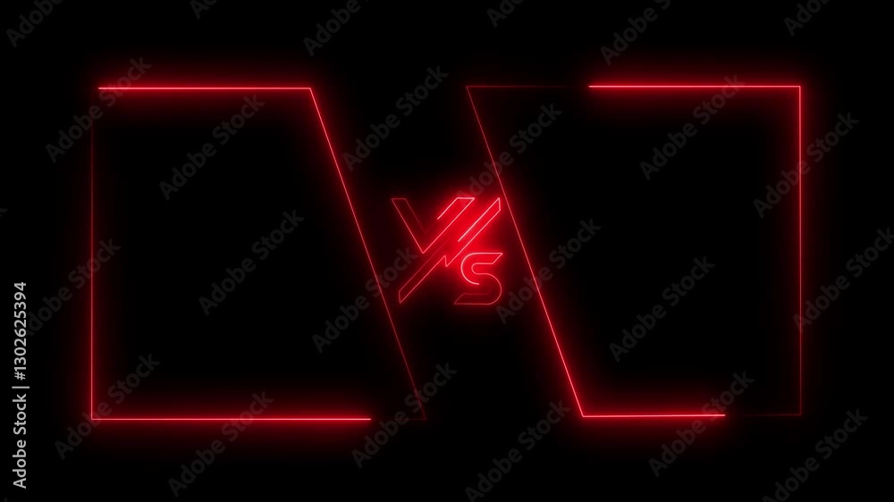 VS versus bars neon animated versus vs bars neon blue and red ...