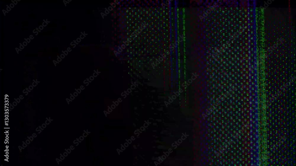 Analog Static Noise texture overlay. Horizontal stripes offset . No signal white noise artifacts ...