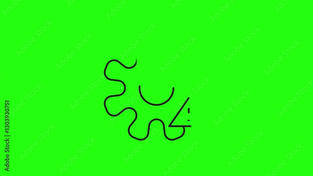 Animated Settings Icon with Exclamation Mark (!) | Warning, Alert, and ...