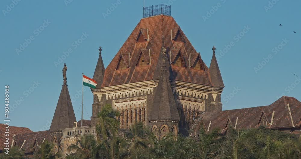 Mumbai, Maharashtra, India. High Court Bombay close up. High Court ...