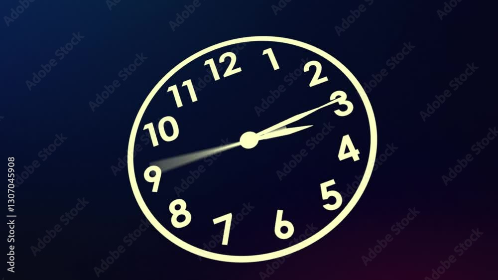 Time lapse animation analog Clock stopwatch icon Countdown timer 4K ...