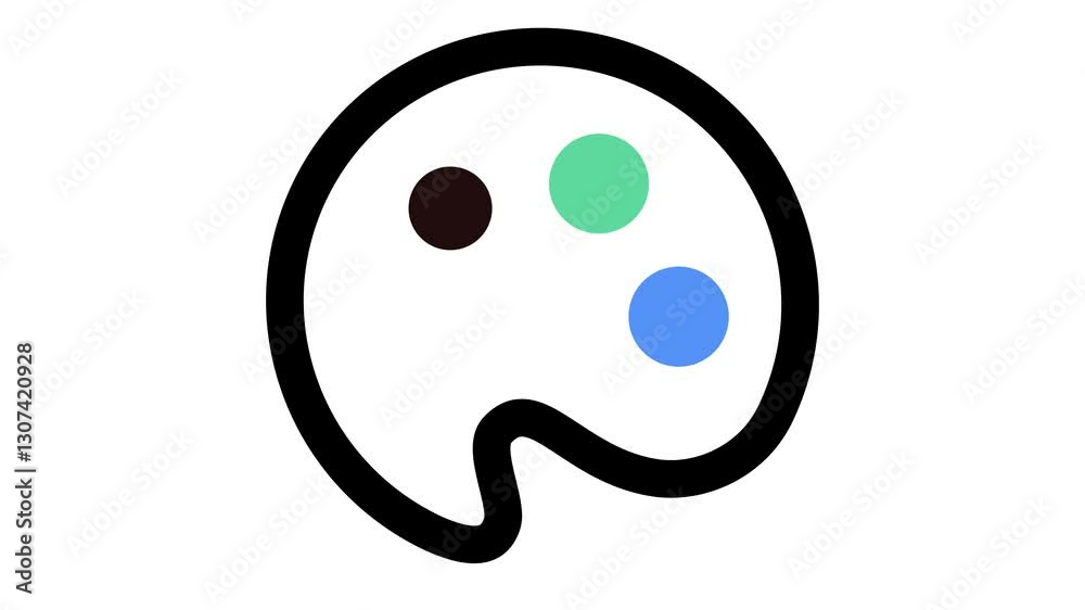 color palette. Color Palette Animation. transparent background 4K ...