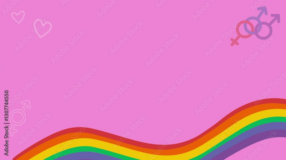 abstract background with rainbow backdrop with pride colors for copy ...