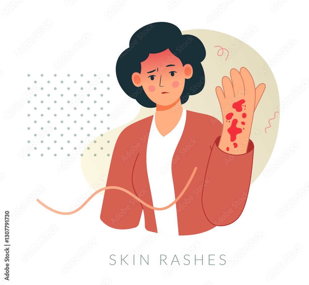 Poster Skin Rashes and Spots as Symptoms - Icon – Wall Art | UkPosters