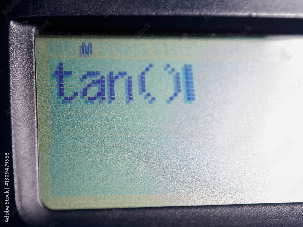 Poster Tangent is a trigonometry function displayed on the calculator ...