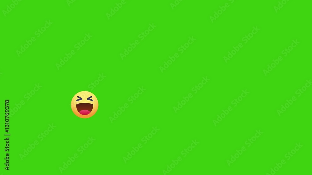 Social media live style emoji with alpha channel transparent background ...