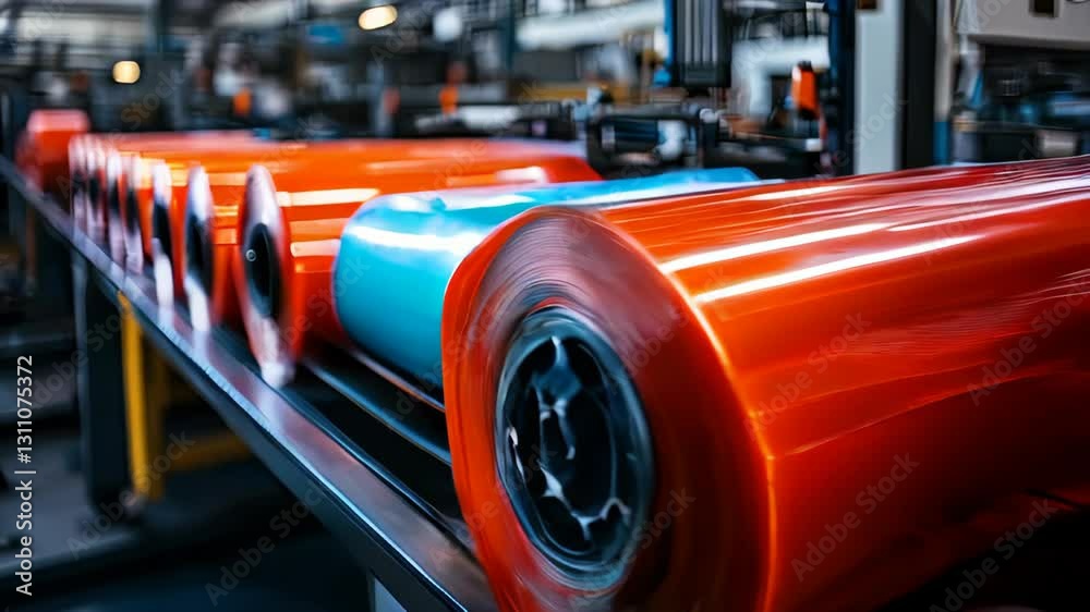 video of Manufacturing of new products at the factory using modern ...