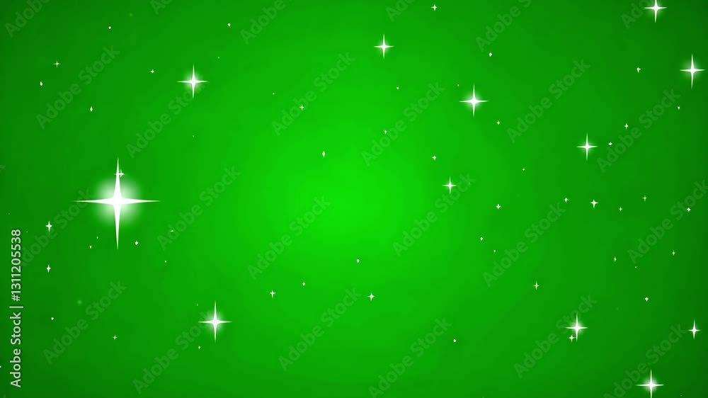 Glitter sparkle animated green screen, 4K Chroma key 3d animation ...