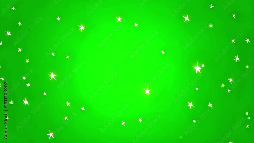 Glitter sparkle animated green screen, 4K Chroma key 3d animation ...