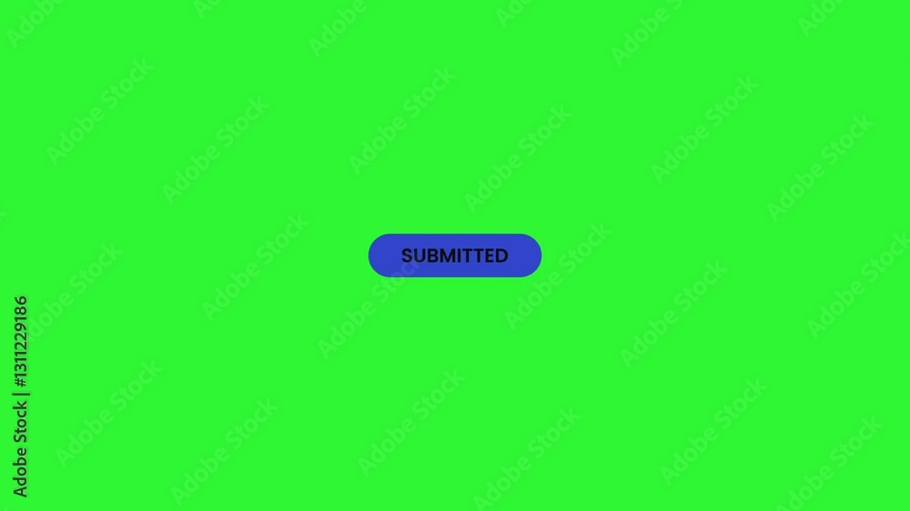 submit button animation on green screen background, animated clicking ...