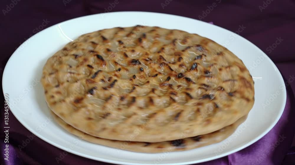 Video Stock Rajasthani Khooba Roti is a popular Rajasthani cuisine dish ...