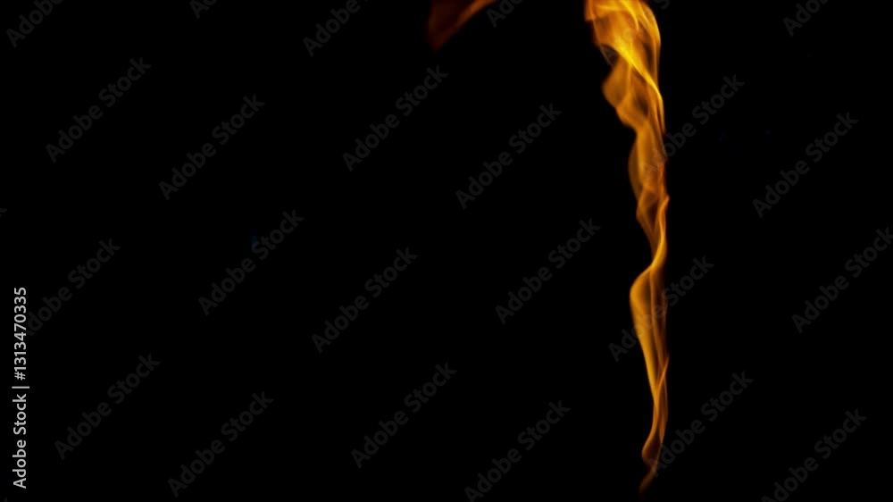 Fire and flame on black png background. Realistic fire isolated ...
