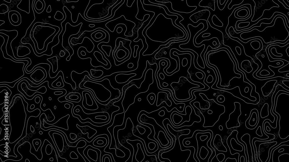 Topographic Terrain Map Animated Background in 4K, topographic terrain ...