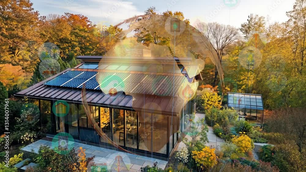 Smart Eco rooftop passive AI solar Save the planet earth in Net zero ...