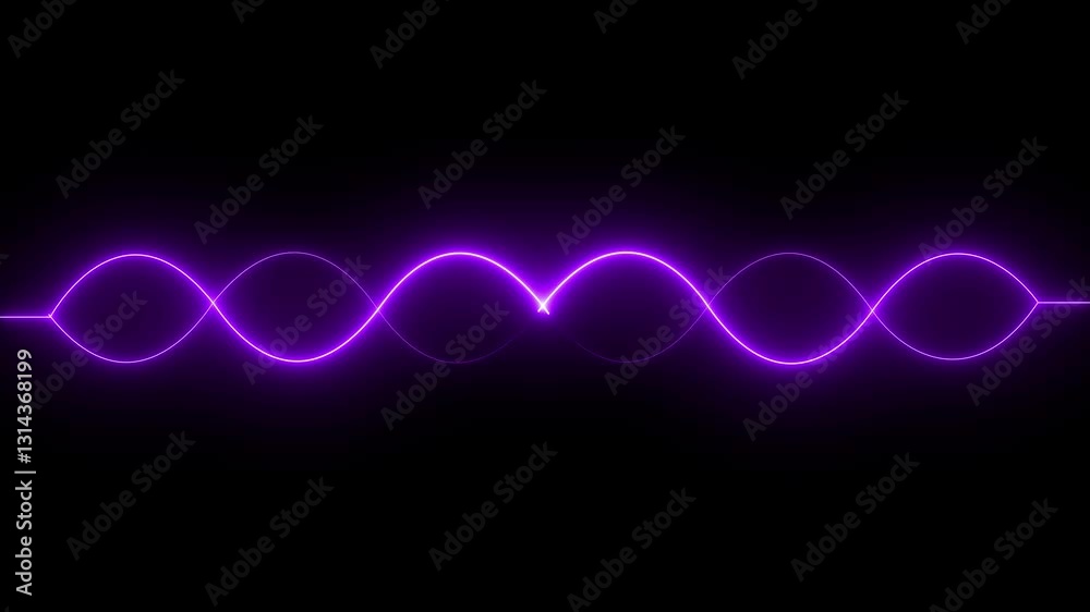 Glowing neon lines, abstract background, equalizer, signal chart ...