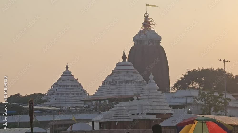 Main temple dome View of Jagannath Temple, Famous Hindu temple ...