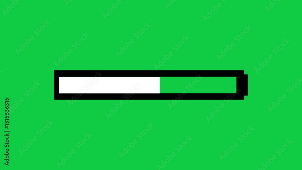 Green screen Loading bar, downloading bar, loading screen progress animation in 4K. Stock-Video ...