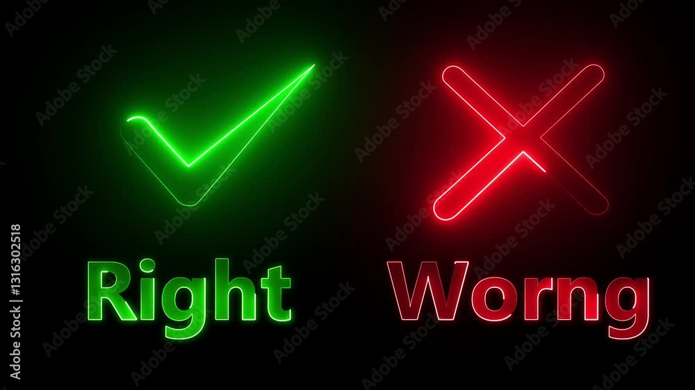 Accept Rejected for evaluation Modern icons style isolated on Black ...