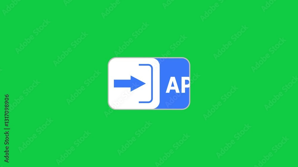 Green screen animation of Apply Now push button with pointer, simple animation of cursor icon ...