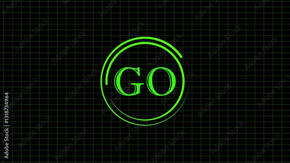 Glowing abstract countdown from 3 to 0 video animation.Digital ...