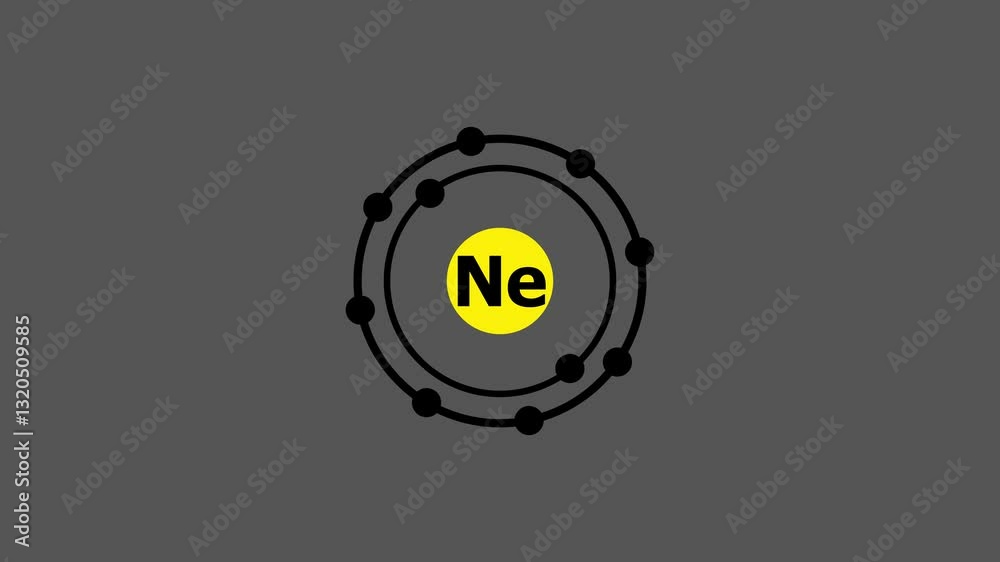 The atomic number pattern of neon.bohr model of the neon atom. electron ...