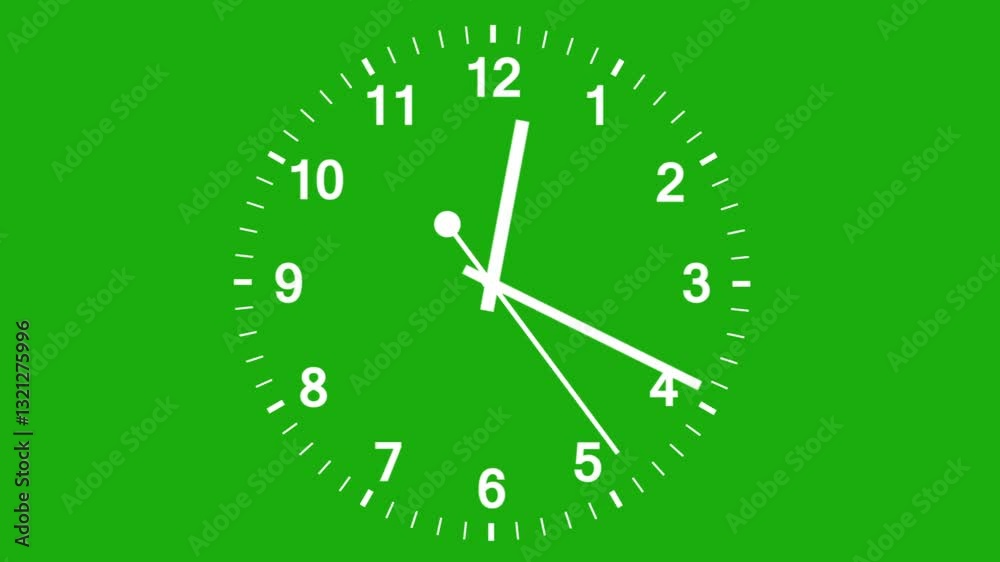 clock with green background, clock green screen chroma key, watch green ...