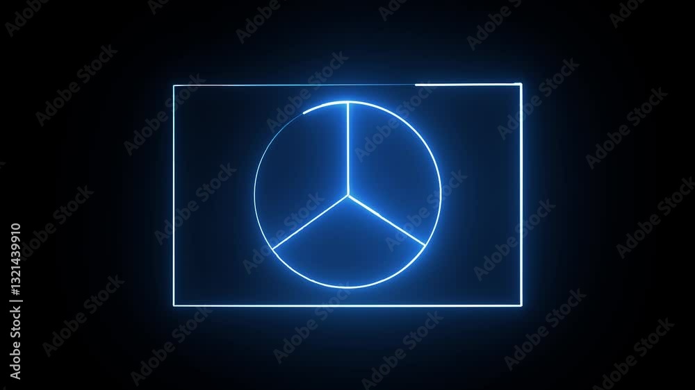 Seamless loop animation rectangles and circle frame ultra video motion graphic. Animated borders ...