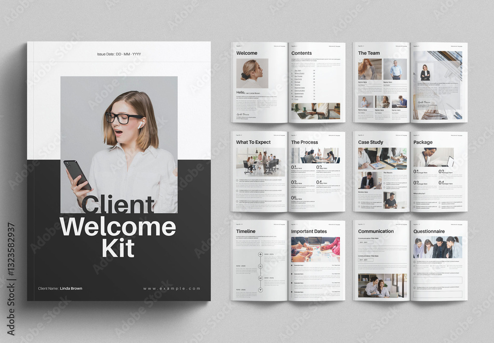 Welcome Kit Template Stock Template | Adobe Stock